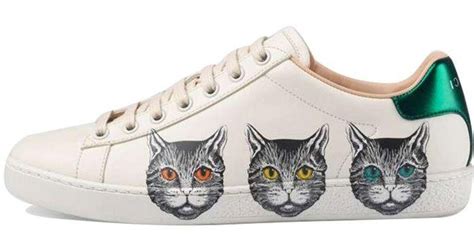 Gucci Wmns Ace Mystic Cat In White Lyst