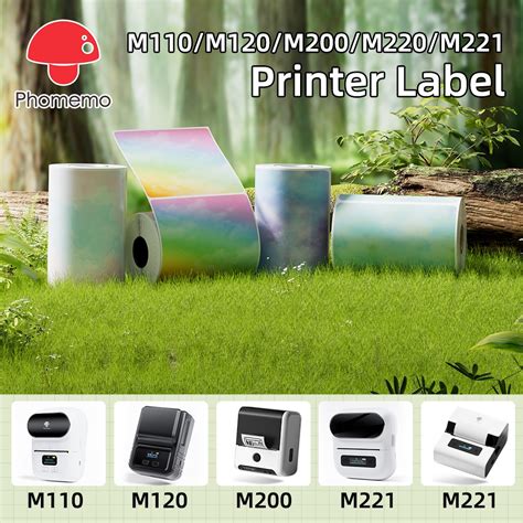 Phomemo Label Paper Label Sticker Thermal Label Waterproof Easy To Use