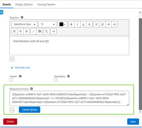 Formula Question Surveyvista Formula Question Surveyvista