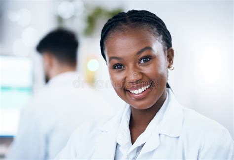 Portrait Scientist And Smile Of Black Woman In Laboratory Ready For