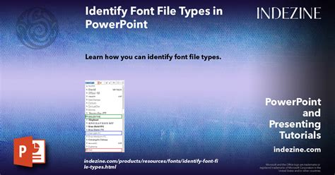 Identify Font File Types In Powerpoint