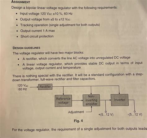 Solved Design A Bipolar Linear Voltage Regulator With The