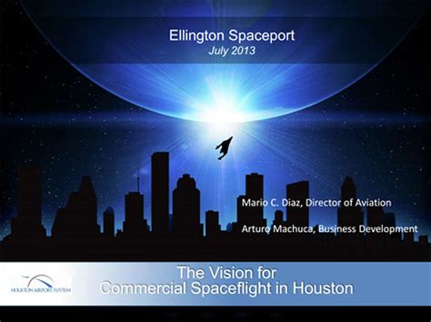 Houston Airport System Plan Calls For Building Spaceport At Ellington Field