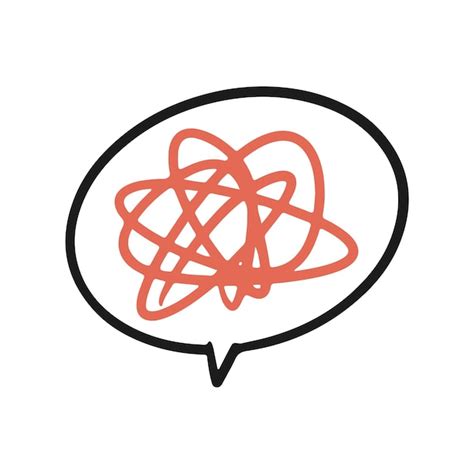 Premium Vector Depression Anxiety Bubble With Message With Blot And