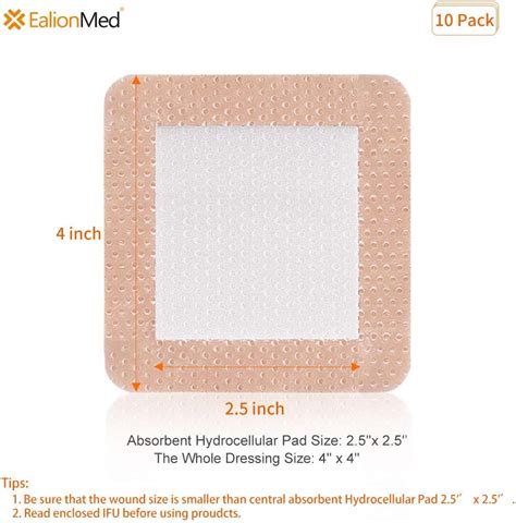 Buy EalionMed Silicone Foam Dressing With Gentle Adhesive Border X Pack Painless