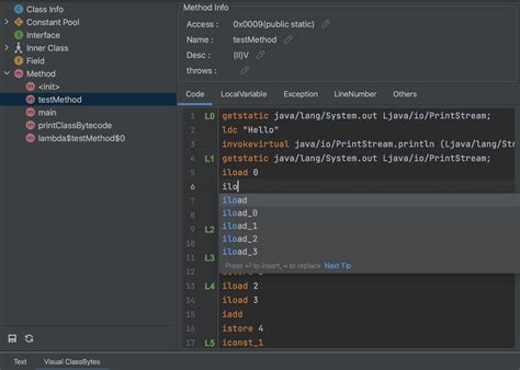 Java Visualclassbytes V Ex