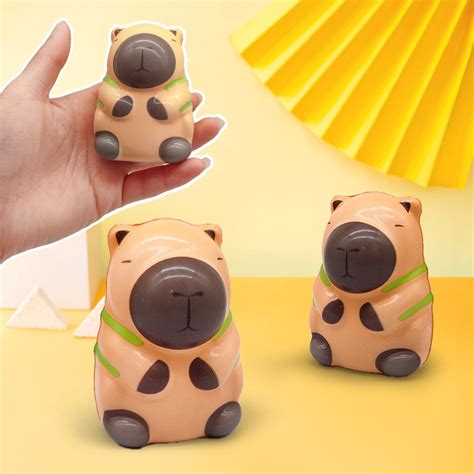 6cm Capybara Squishy Toy Slow Rebound Pinch Decompression Doll Toys