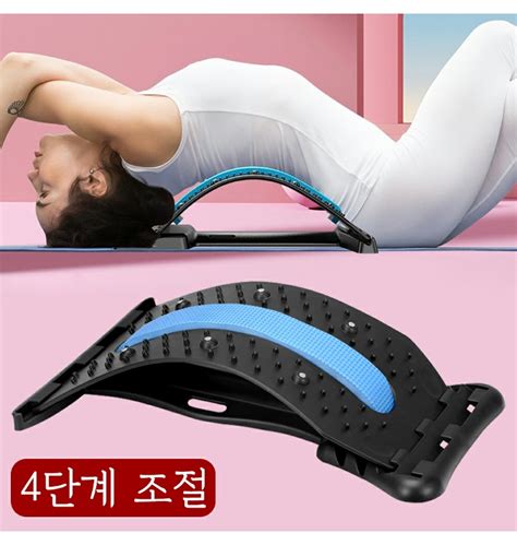 4단 허리 스트레칭 보드 마사지기 기구 굽은등 안마기 교정기 티몬