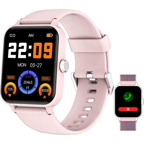 Montre Connectée Femme Homme Smartwatch Ip68 Étanchéité Fonction