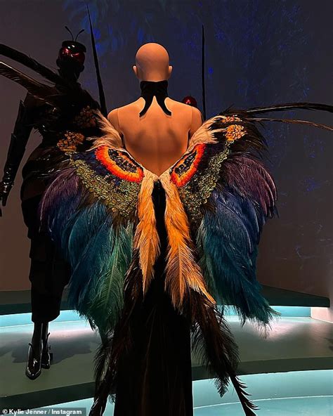 Kylie Jenner Goes Topless Under A See Through Black Bodysuit At Mugler