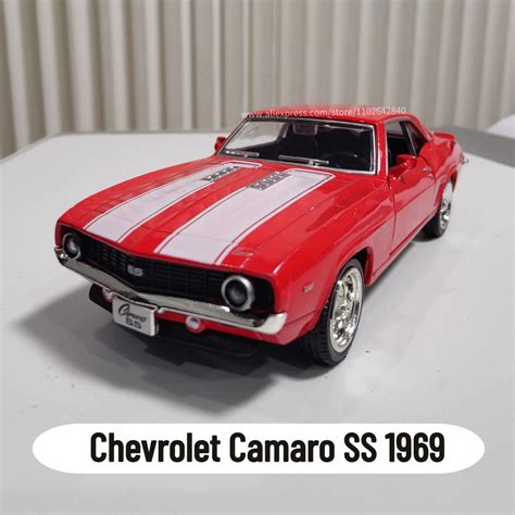 1 36 金屬壓鑄汽車模型 Repilca Chevrolet Camaro Ss 1969 比例微型收藏車輛愛好兒童玩 蝦皮購物