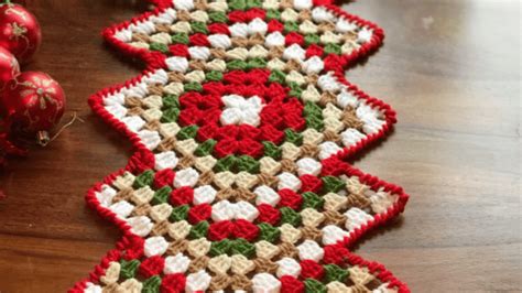 Christmas Crochet Table Runner Patterns Fun Crochet Patterns