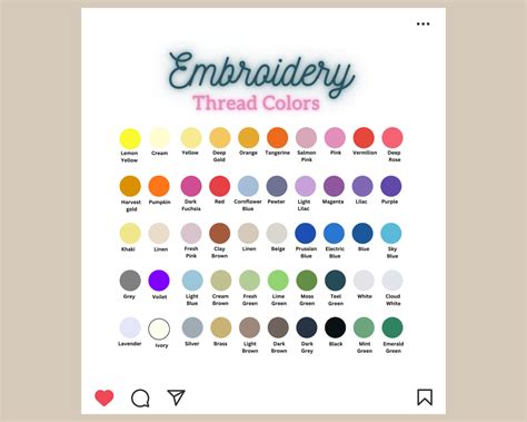 Embroidery Thread Color Chart Simthread Color Chart Simthread 63