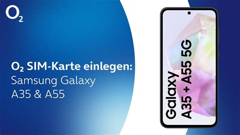 O2 SIM Karte Einlegen Samsung Galaxy A35 A55 YouTube