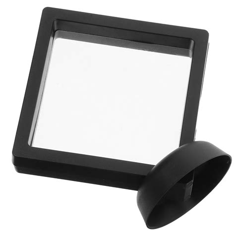 Pbpbox 3d Box Display Case Coin Box Jewelry Showcase With Round Base