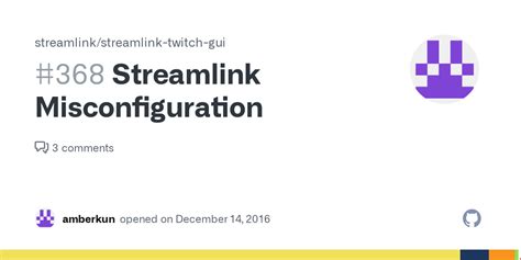 Streamlink Misconfiguration Issue Streamlink Streamlink Twitch Gui GitHub