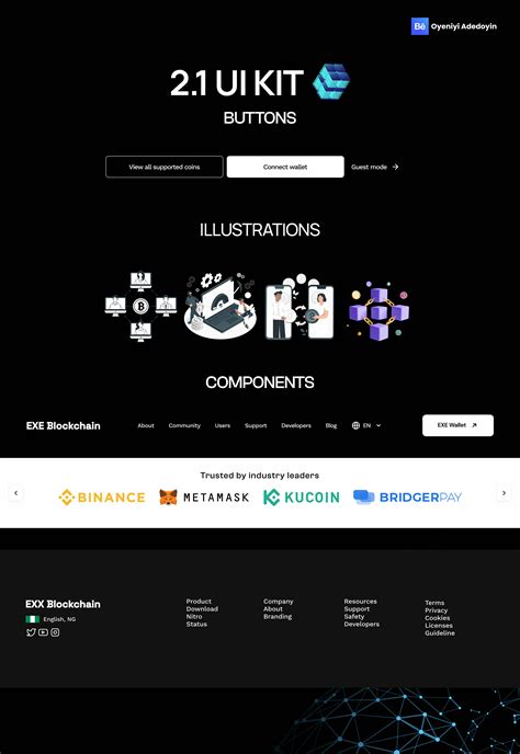 Ui Design Blockchain Landing Page On Behance