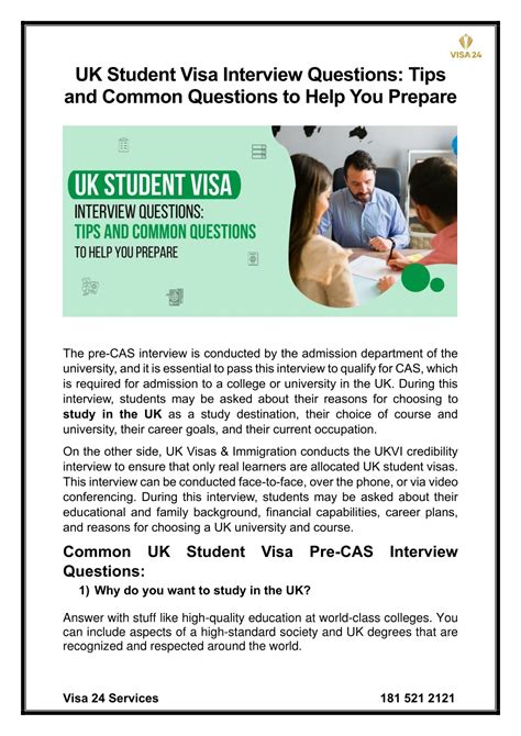 Ppt Uk Student Visa Interview Questions Tips And Common Questions To
