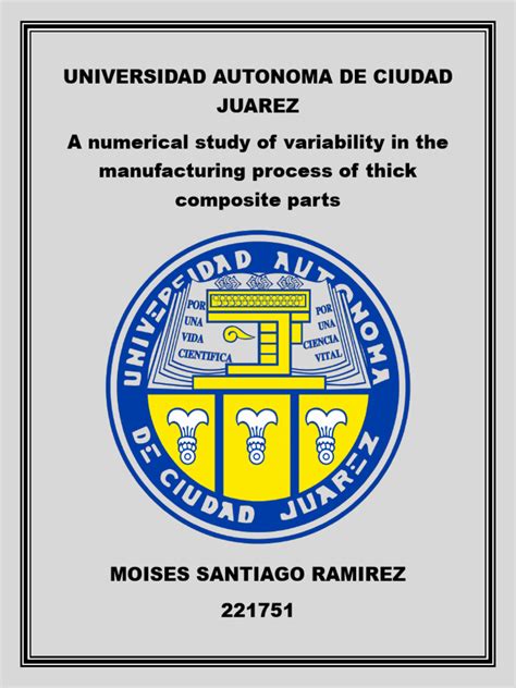 A Numerical Study Of Variability In The Manufacturing Process Of Thick Composite Parts Pdf