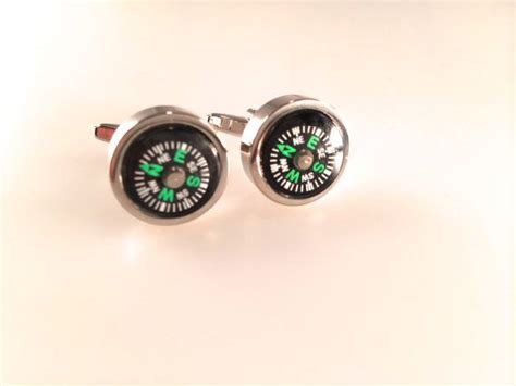 Compass Cuff Links Mens Cuff Links Wedding Cuff By Brooklynyards 3000