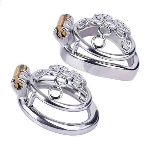 New Sissy Metal Welded Circles Chastity Cage Chastity Devices