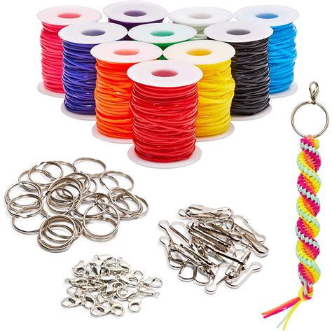 Lanyard String Boondoggle Kit With 10 Rolls 40 Yards Each For