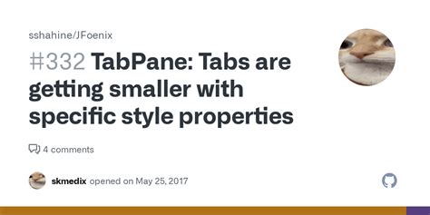 Tabpane Tabs Are Getting Smaller With Specific Style Properties · Issue 332 · Sshahinejfoenix