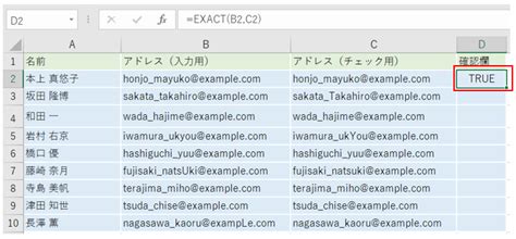 【現場の実務編50】2つセルの入力内容が等しいか大文字と小文字も区別してチェック（exact関数）｜ひろふみのエクセル知恵袋