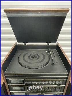 Sears Vintage Lxi Series Stereo System Record Player Dual Cassette With