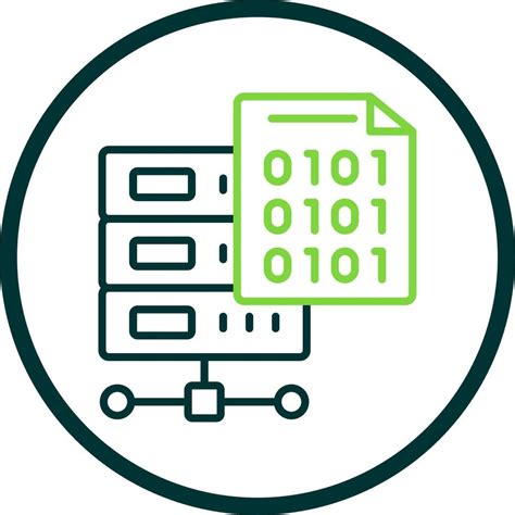 Binary Code Line Circle Icon Design 43756645 Vector Art At Vecteezy