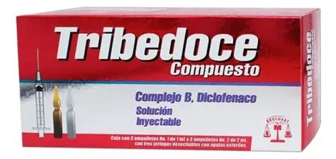 Complejo B Diclofenaco Inyectable Tribedoce Compuesto Meses Sin