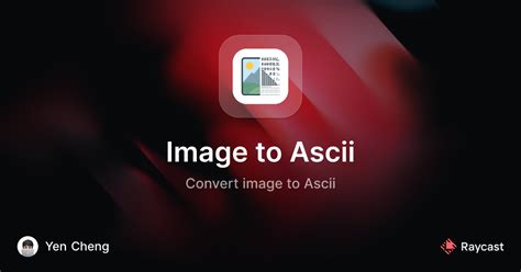 Raycast Store Image To Ascii