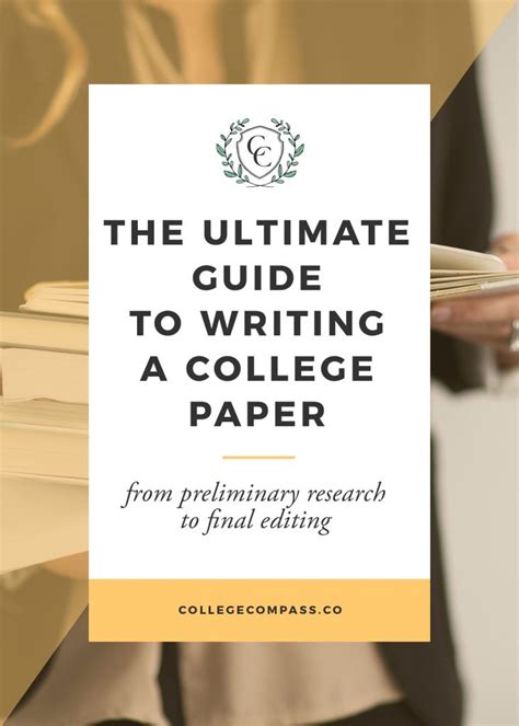 How To Write A College Paper College Compass