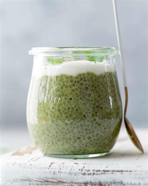 Easy Matcha Chia Pudding Healthy Fitness Meals