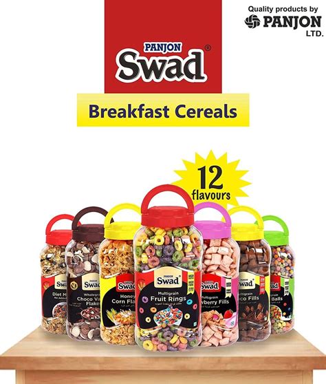 Swad Breakfast Cereal Honey Corn Flakes With Real Honey High Fibre