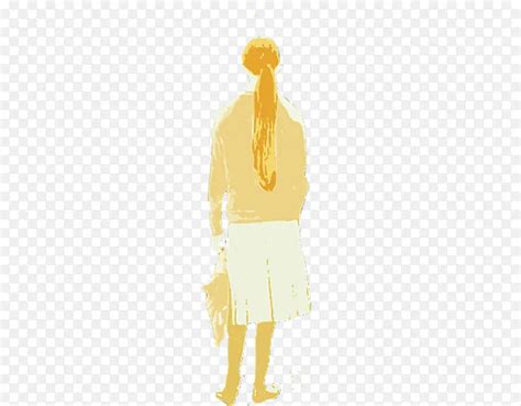 手绘女孩独自一人背影PNG图片素材下载 图片编号qdnadnoq 免抠素材网