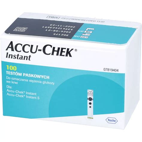 Paski Accu Chek Instant 100 Szt L66 Skup SprzedaŻ Wycena
