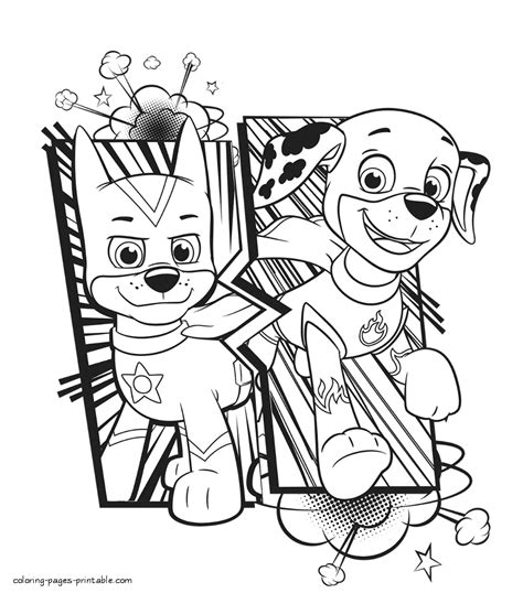 Mighty Pups Coloring Pages Hojas Imprimibles Y Gratis Para OFF