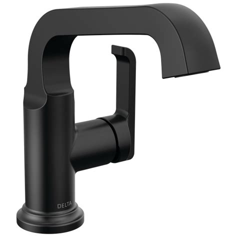 Single Handle Bathroom Faucet In Matte Black 589sh Bl Dst Delta Faucet