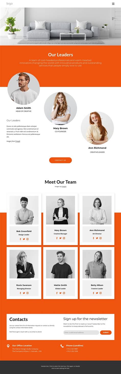 Our great team - Website Design by Nicepage