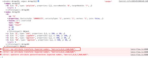 Bug Report Error Attribute Transform Expected Number Matrix100