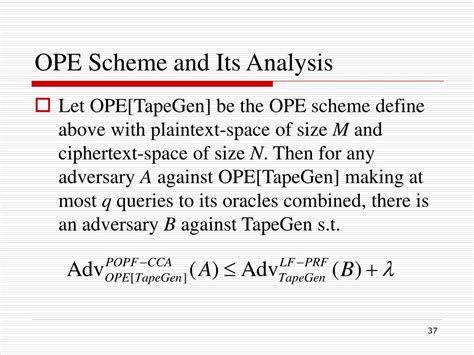 Ppt Order Preserving Symmetric Encryption Powerpoint Presentation
