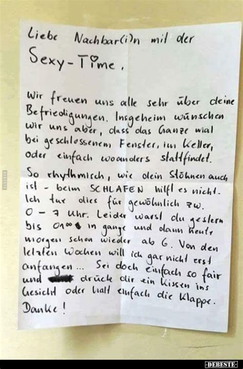 Liebe Nachbar In Mit Der Sexy Time Wir Freuen Uns Alle Sehr Ber Cleine Debeste De