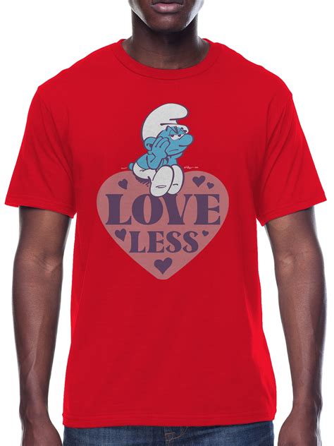 Smurfs Mens Graphic Valentines Tee Sizes Xs 3xl