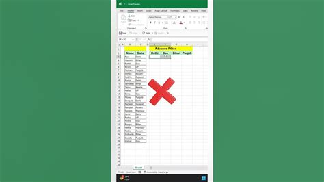 Advanced Filter Function In Excel Focusinguide Exceltips Tutorial
