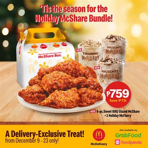 Manila Shopper Mcdo Holiday Mcshare Bundle Delivery Promo