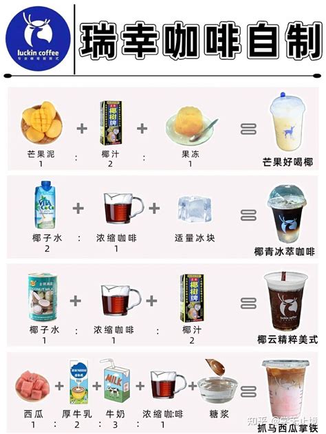 《16款瑞幸同款咖啡保姆级复刻》 知乎