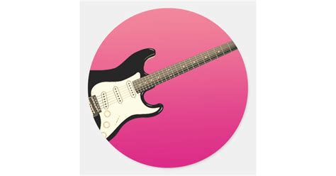 Guitar Gradient Sticker Zazzle