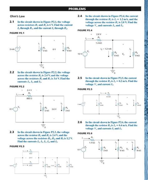 solved ohm s law 2 4 in the circuit shown in figure p2 4