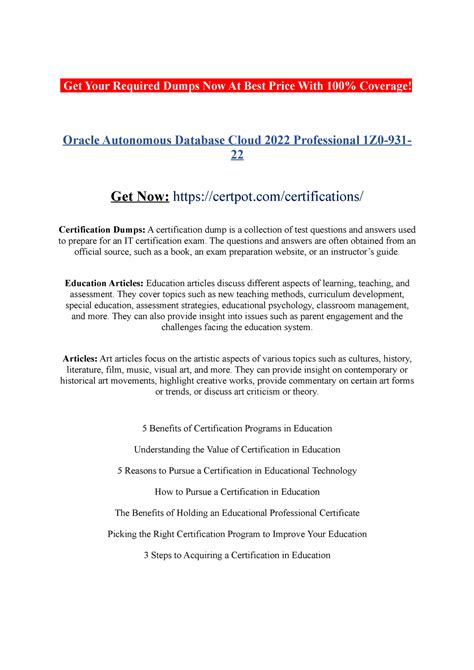 Oracle Autonomous Database Cloud Professional Z Get